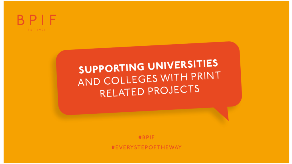 The BPIF works with students on industry focused projects - BPIF Training