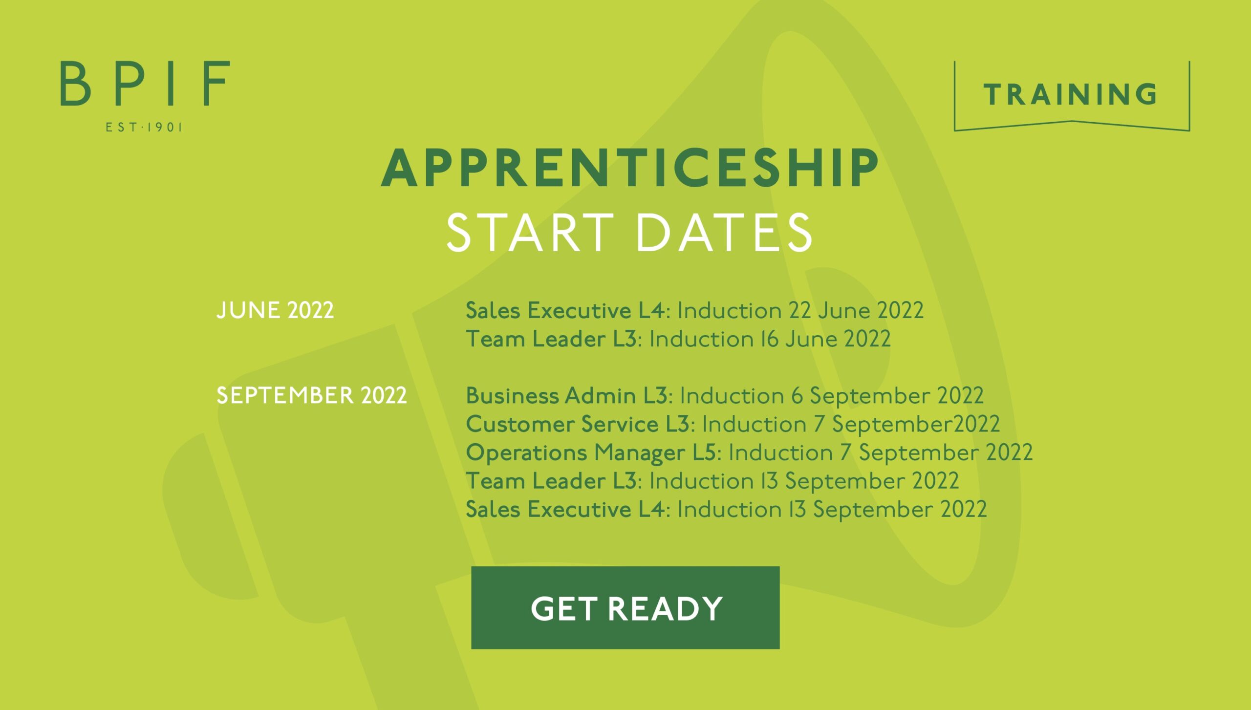BUSINESS SKILLS APPRENTICESHIPS - PROGRAMMES STARTING SOON - BPIF Training