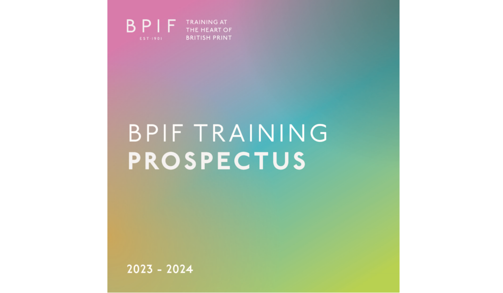 BPIF Training Announces New Training Prospectus for Print and Graphics ...